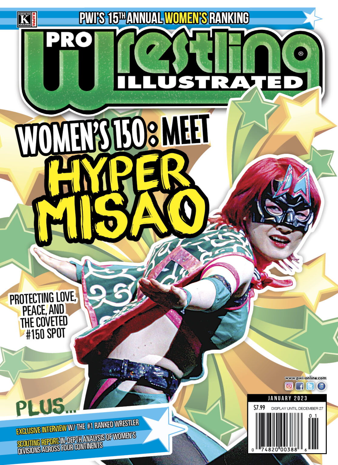 ALTERNATE “WOMEN’S 150” COVER: Hyper Misao – PWI Pro Wrestling Illustrated